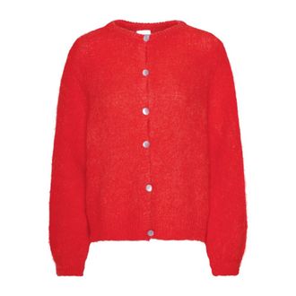 Americandreams Americandreams, Femme, Pulls, Rouge, Taille: 44 FR Susan Alpaca Cardigan
