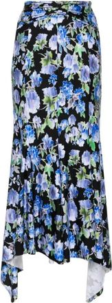 Philosophy di Lorenzo Serafini Femme, Jupes, Multicolore, Taille: 40 FR Draped Midi Skirt