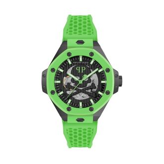 Philipp Plein Skeleton Royal Automatikuhr - - Accessories - Herren - Gr&uuml;n - ONE SIZE