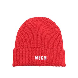 Msgm Msgm, Femme, Accessoires, Rouge, Taille: ONE Size Beanies