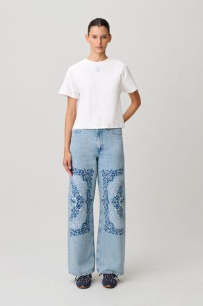 Claudie Pierlot Tshirt coton broderie