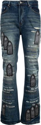 Who Decides War by Ev Bravado Scripture Jeans - Blau