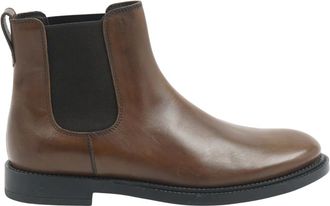 Tod's Homme, Chaussures, Brun, Taille: 41 EU Chelsea Bottes en cuir