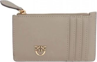 Pinko Pinko, Femme, Accessoires, Gris, Taille: ONE Size Airone Cardholder