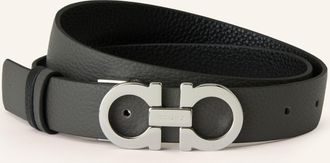 Ferragamo Ferragamo Lederg&uuml;rtel Donna Zum Wenden grau