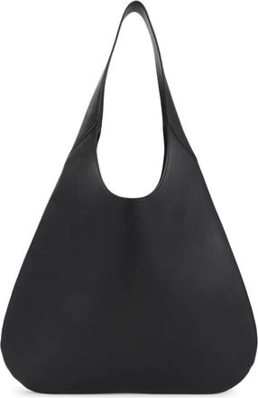 Carven Shopper & Totes - Minimalist Leather Shoulder Bag With Triangular Si - Gr. unisize - in Schwarz - für Damen