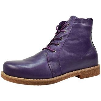 Andrea Conti Damen Stiefelette Leder Schn&uuml;rboot Krepp Laufsohle 0348718, Gr&ouml;&szlig;e:40 EU, Farbe:Lila