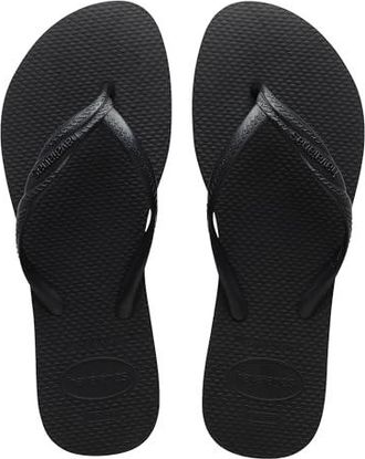Havaianas Fantasia, Tongs Confortables, Durables et Élégantes, Lanières Métallisées avec Croisement sur le Côté, Femme, Noir, 37/38 EU