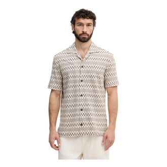 Joop Chemise Manches Courtes Hanau - Homme - Chemises - Beige - Taille: S