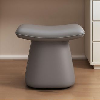 Generic Schminkhocker Mit Sattelkissen,Schminkstuhl,Barhocker,Bürostuhl,für Make-up Raum,Schlafzimmer,Wohnzimmer,Eingang(Gray)