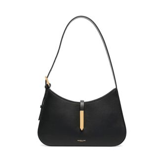 DeMellier Femme, Sacs, Noir, Taille: ONE Size Sac &agrave; bandouli&egrave;re en cuir noir