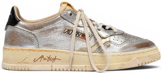 Autry Femme, Chaussures, Gris, Taille: 37 EU Medalist LOW Super Vintage