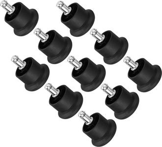 SOLUSTRE 10 St&uuml;ck Stuhlstopper f&uuml;r B&uuml;rost&uuml;hle und Hocker M&ouml;belbein Eins&auml;tze aus Robustem Kunststoff Bodenschonend und Kratzfrei f&uuml;r Holz und Metallm&ouml;bel Einfac