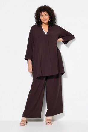 Ulla Popken Sommerjacke Jacke V-Ausschnitt Druckknopf 7/8-Arm