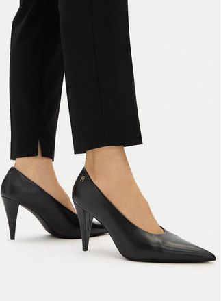 Tommy Hilfiger Pumps Th Smooth Leather Pump FW0FW08960 Schwarz