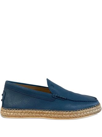 Tod's espadrilles en daim - Bleu