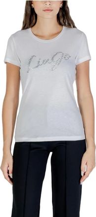 Liu Jo Femme, Tops, Blanc, Taille: 36 FR ECS T-Shirt Moda Uf5266 Js904