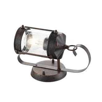 Lindby Applique Exterieur Farly à intensité variable (Traditionnel) en Marron Aluminium (1 lampe,à E27), Murale Luminaire Lampe Jardin Eclairage