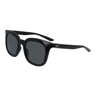 Nike Myriad Quadratisch-Sonnenbrille (Gl&auml;nzendes Schwarz/Silber/Grau)
