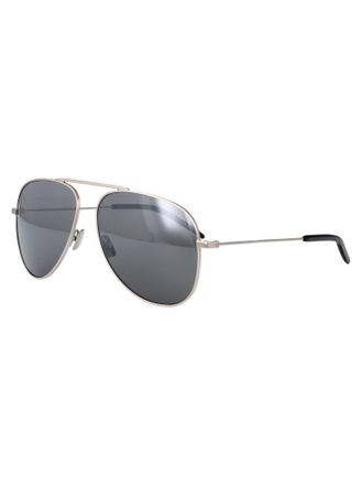 Saint Laurent Unisex Sunglasses Sl800 Silver Silver-Silver-Silver Metal Silver/silver/silver