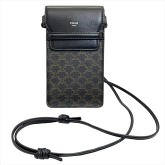 Celine Pre-owned Sac bandouli&egrave;re pochette en toile - Femme - Pre-owned - Noir - Taille: ONE Size