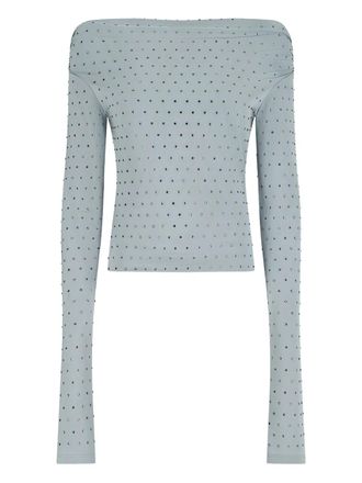 Andamane haut &agrave; motif z&eacute;br&eacute; - Bleu