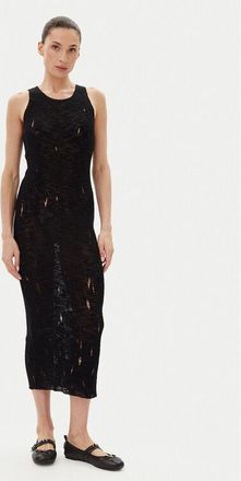 Pinko Strickkleid 105141 A2LP Schwarz Slim Fit