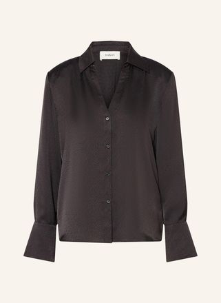 BA&SH Ba&Sh Jacquard-Bluse Itsey Mit Schmucksteinen schwarz