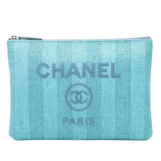 Chanel Pre-owned Tissu sacs-chanel - Femme - Pre-owned - Bleu - Taille: ONE Size