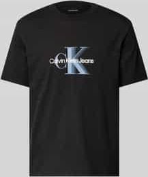 Calvin Klein Jeans T-Shirt mit Label-Print und Rundhalsausschnitt