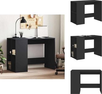 vidaXL Vidaxl - Schreibtisch Schwarz 102x50x75 cm Holzwerkstoff - Schreibtisch - Home Office - Holzwerkstoff - Schwarz - Bürostuhl