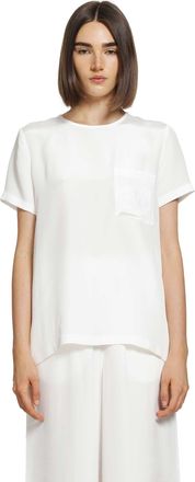 Max Mara Printed Crepe De Chine Blouse