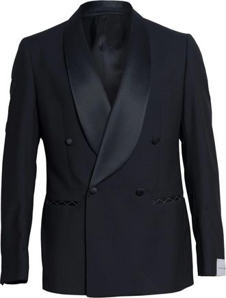 Luigi Bianchi Mantova Homme, Vestes, Noir, Taille: M Veste de smoking crois&eacute;e