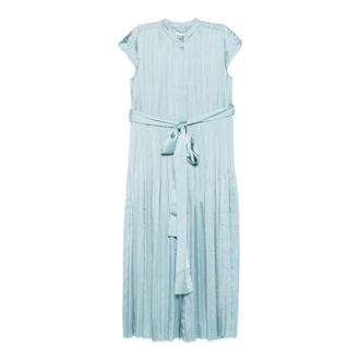 Joseph Femme, Robes, Bleu, Taille: 38 FR Phare Pleated Belted Dress
