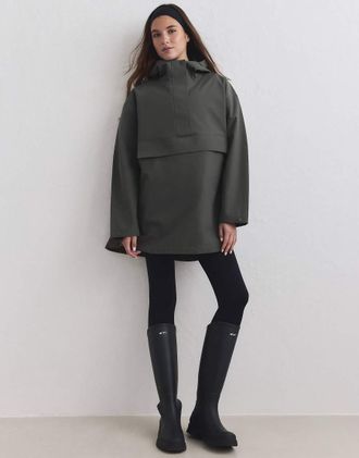Aim'n anorak oversize imperm&eacute;able Dark ivy-Vert