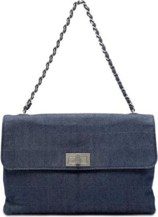Chanel Pre-owned Denim sacs-chanel - Femme - Pre-owned - Bleu - Taille: ONE Size