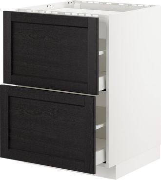 IKEA METOD / MAXIMERA Unterschr.f. Kochf./2 Fronten/2Sch