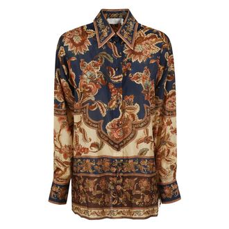 Zimmermann Femme, Blouses et Chemises, Multicolore, Taille: 36 FR Aster Chemise Ample