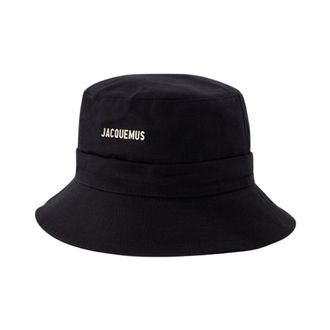 Jacquemus Eimerhut Le bob Gadjo Knotted - - Accessories - Damen - Schwarzk - 56 CM