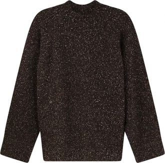 Alysi Rippstrick-Pullover mit Stehkragen - - Knitwear - Damen - Braun - S