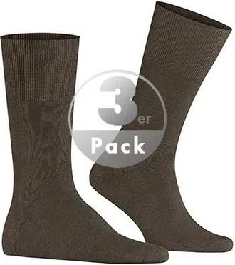 Falke Herren Socken gr&uuml;n Merinowolle unifarben
