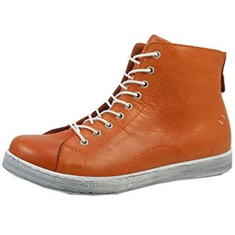 Andrea Conti Chaussures à Lacets Femme 0341500, Pointure:39 EU, La Couleur:Orange