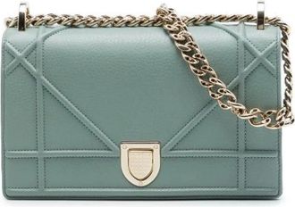 Dior Pre-owned Cuir sacs-dior - Femme - Pre-owned - Bleu - Taille: ONE Size