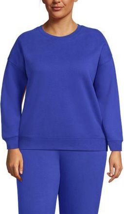 Lands End Sweatshirt SERIOUS SWEATS, Damen, Gr&ouml;&szlig;e:48-50 plus, Blau, Elasthan/Baumwoll-Mischung/Polyester-Mischung, by Lands End