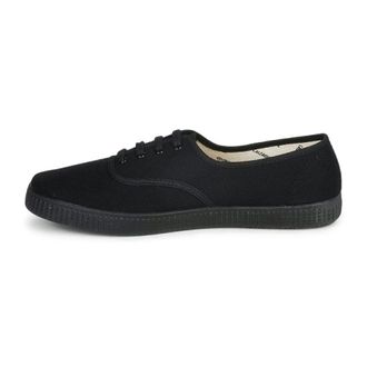 Victoria Tennis en Toile &agrave; Lacets Noirs - Homme - Chaussures - Noir - Taille: 38 EU