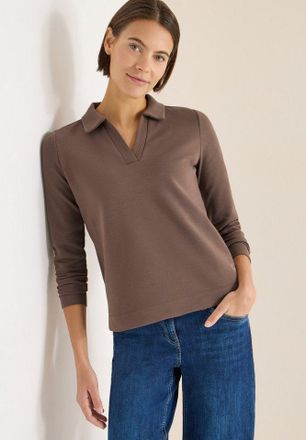 Cecil Langarmshirt mit Polokragen