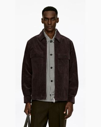 Arket Overshirt Aus Cord -Braun