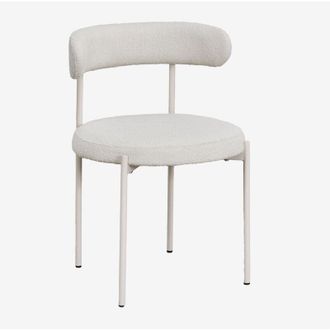 Sklum Chaise de salle à manger en tissu bouclé Brim SKLUM