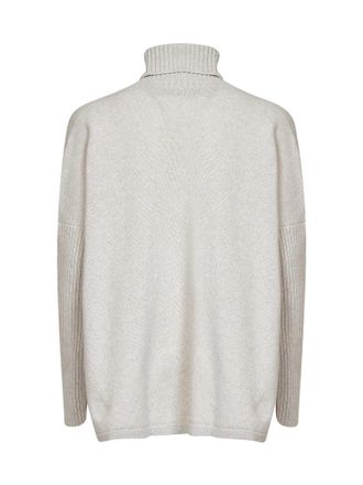 Blanca Vita Womens Wool Knit Turtleneck Sweater Multicolour