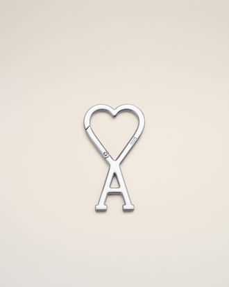 Ami Porte-Cl&eacute;s Argent&eacute; Mousqueton Ami De Coeur en M&eacute;tal Argent - TU - Unisex